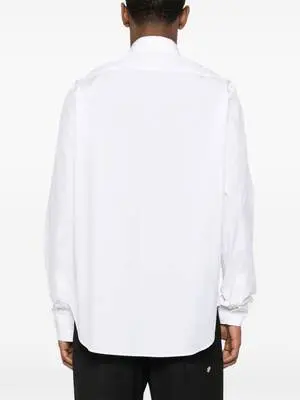 LANVIN Long-sleeve Cotton Shirt - White