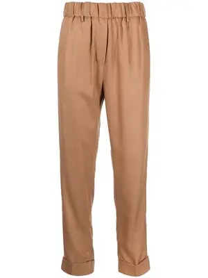 NINE:INTHE:MORNING Cropped Trousers - Neutrals