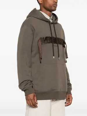 LANVIN Logo-embroidered Cotton Hoodie