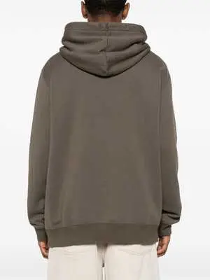 LANVIN Logo-embroidered Cotton Hoodie