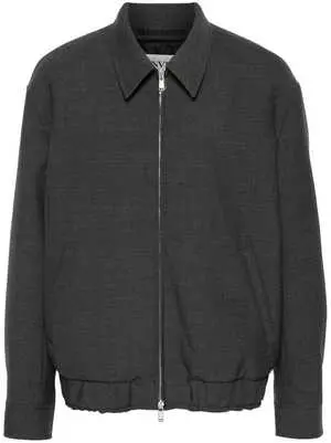 LANVIN Zip-up Wool Jacket - Grey