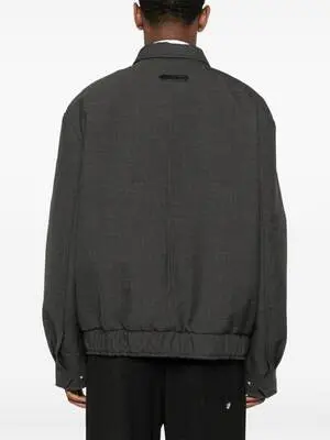 LANVIN Zip-up Wool Jacket - Grey