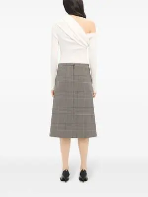 COURREGES Logo-embroidered Ribbed Jumper - White