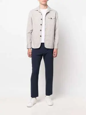 NINE:INTHE:MORNING Straight-leg Wool-blend Trousers - Blue