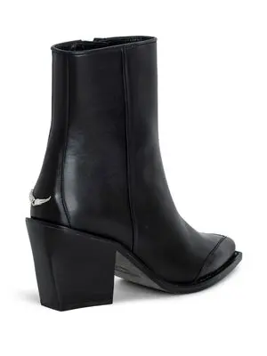 Zadig&Voltaire Cara 70mm Leather Boots - Black