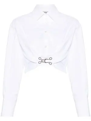Moschino Poplin Cropped Shirt