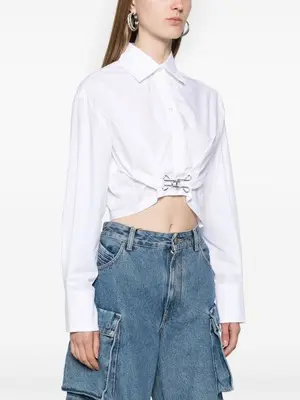 Moschino Poplin Cropped Shirt