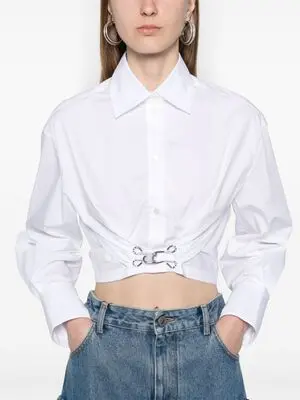 Moschino Poplin Cropped Shirt