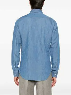 MOORER Rolf Chambray Shirt