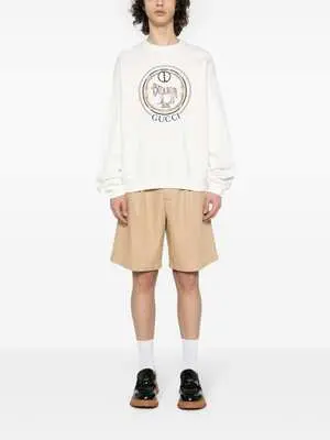 Gucci Gg-embroidered Cotton Sweatshirt