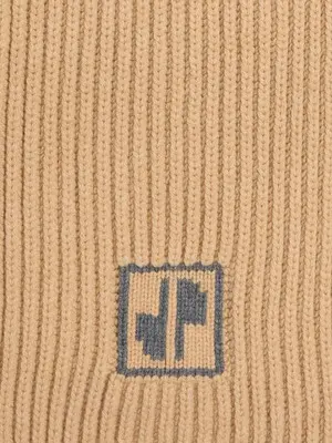 PATOU Jp Ribbed Scarf - Neutrals