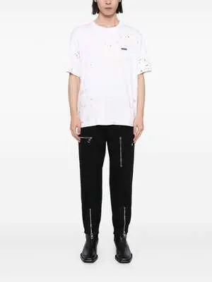 Helmut Lang Paint-splatter Cotton T-shirt