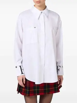 Elisabetta Franchi Logo-print Shirt - White