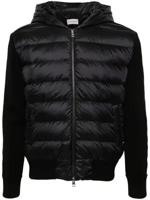 Moncler Quilted-panel Wool Jacket
