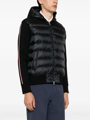 Moncler Quilted-panel Wool Jacket