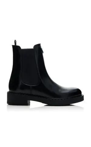 Prada Leather Chelsea Boots