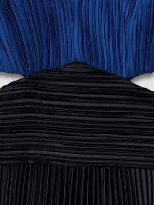 AMUR Elodie Pleated Maxi Dress