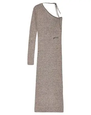GANNI Ganni Lurex Knit Maxi Dress - Silver