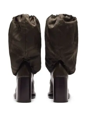 Burberry Square-toe Check-print Boots