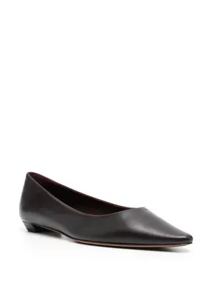 THE ROW Claudette Leather Ballerinas