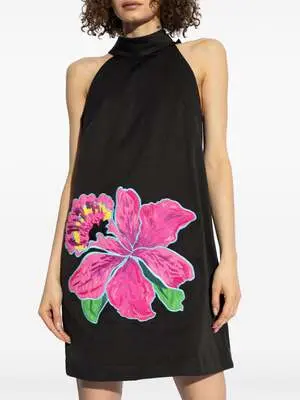 kate spade black and pink dress Kate Spade Pink Petal Stamp Dress
