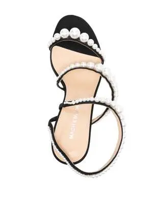Mach & Mach 80mm Faux-pearl Embellished Sandals