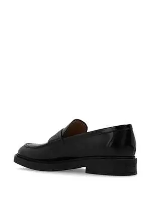 GIANVITO ROSSI Harris Polished-leather Penny Loafers