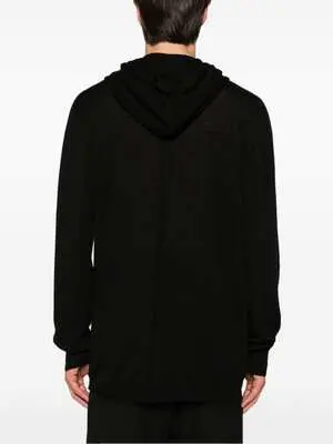 Rick Owens Fine-knit Hooded Jumper