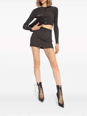 Alexander Wang Ribbed Cropped Cardigan