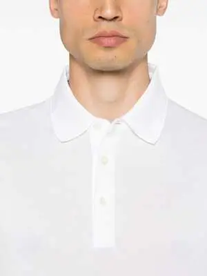 Tommy Hilfiger Logo-embroidered Piqué Polo Shirt - White