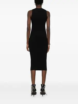 Alexander McQueen Cut-out Ribbed Maxi Dress