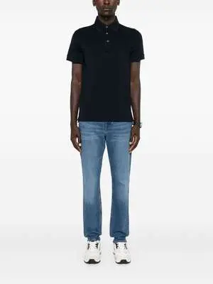 Tommy Hilfiger Logo-embroidered Piqué Polo Shirt - Blue