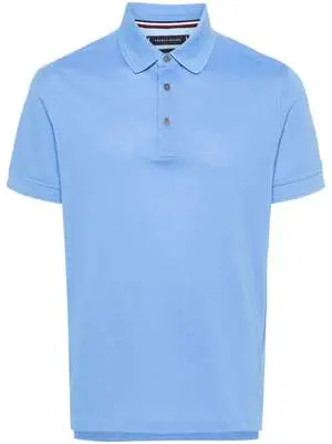 Tommy Hilfiger Logo-embroidered Piqué Polo Shirt - Blue
