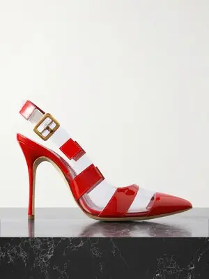 Manolo Blahnik Glossed Pumps