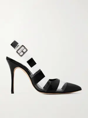 Manolo Blahnik Silver Tone Pumps