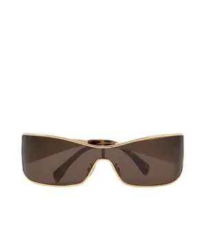 Celine Eyewear Rectangular -tone Sunglasses - Gold
