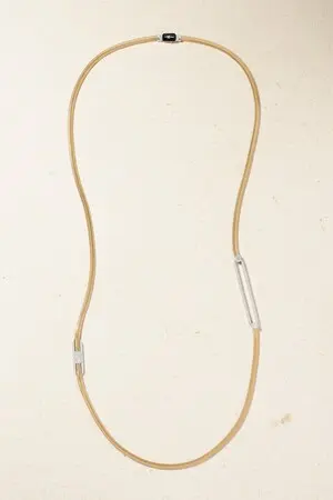 Nikos Koulis Feelings Diamond And Enamel Necklace - Gold
