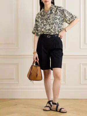 Loro Piana Floral-print Linen Shirt