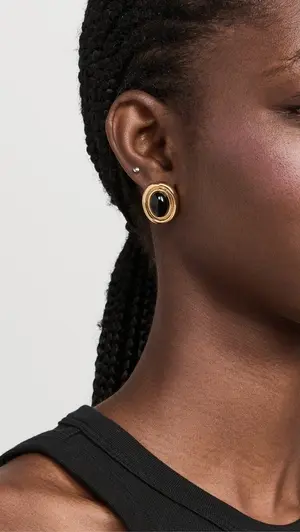 HEAVEN MAYHEM Prize Stud Earrings - Black