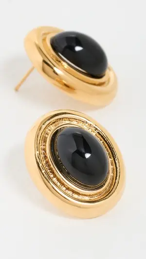 HEAVEN MAYHEM Prize Stud Earrings - Black