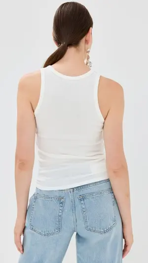 Rabanne Tank Top With Piercing - White