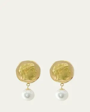 HAUTE VICTOIRE Andromeda Pearl Drop Earrings