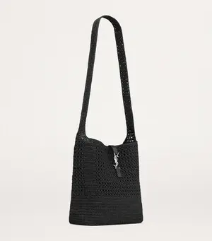 Saint Laurent Le 5 A 7 Raffia Shoulder Bag