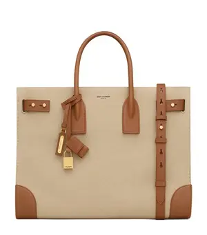 Saint Laurent Sac Du Jour Tote Bag - Nude