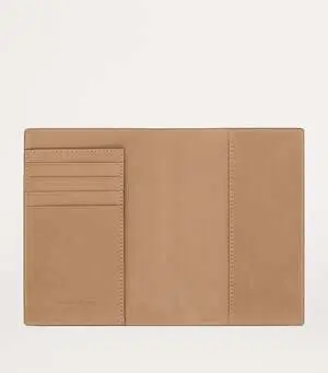 Saint Laurent Leather Logo Passport Holder