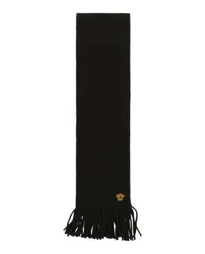 Versace Medusa Wool Blend Scarf - Black