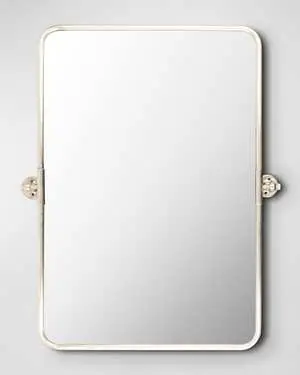 SURYA Burnish Rectangular Mirror, 36 - Silver