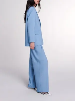 Maje Textured Viscose Suit Jacket