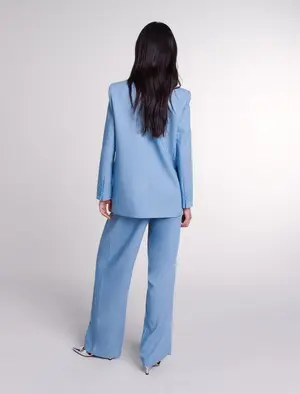 Maje Textured Viscose Suit Jacket