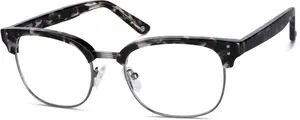 Zenni Browline Full Rim Frame Eyeglasses - Tortoiseshell